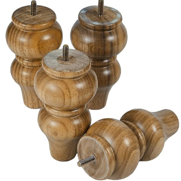 MAOHAM | Other | Wood Furniture Legs Sofa Legs Pack Of 4round Couch ...